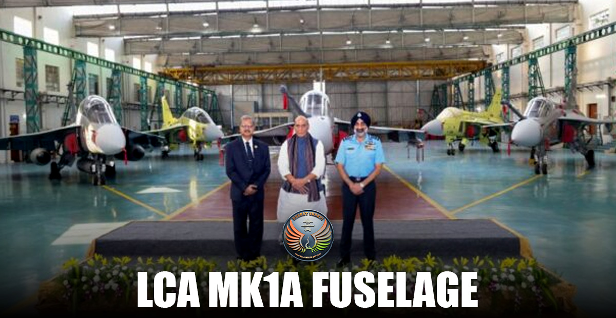 First Private Sector-Made LCA Mk1A Rear Fuselage Delivered - Bharat Shakti