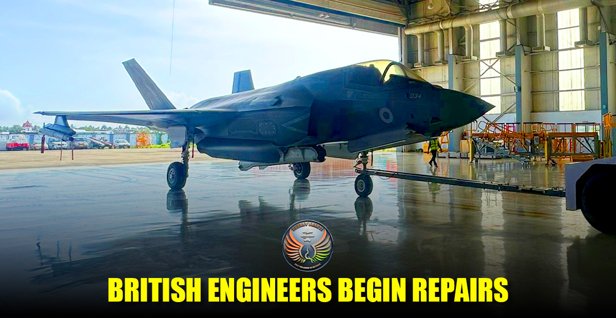 British Engineers Begin Repairs on UK F-35B Fighter Jet in India ...