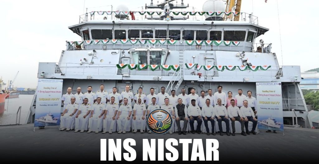 INS Nistar, First Indigenously Designed Vessel Delivered to Navy