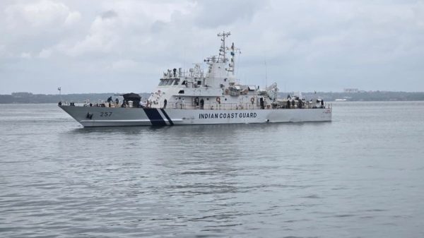 Fast Patrol Vessel ICGS Akshar Commissioned into Coast Guard